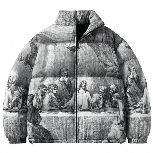 American Stitch | Jackets & Coats | Copy Last Supper Puffer Jacket ...